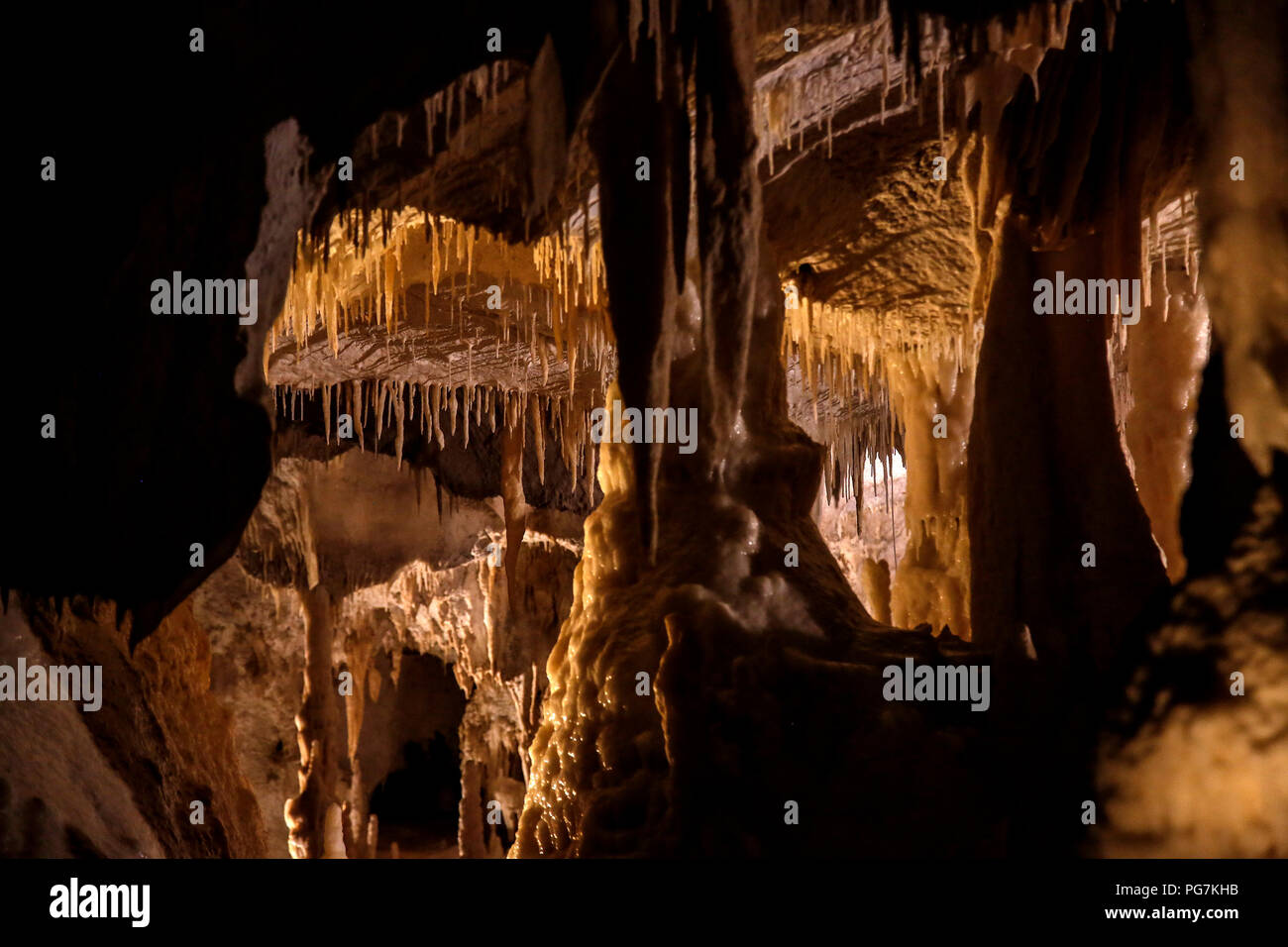 Genga, Ancona 16/08/2018. Grotte di Frasassi. Genga, Ancona 16. August ...