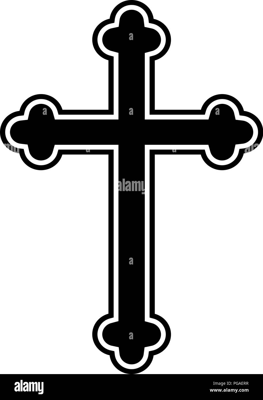 Eine Kirche Kreuz als Symbol. Das Christentum Religion symbol Stock-Vektorgrafik - Alamy