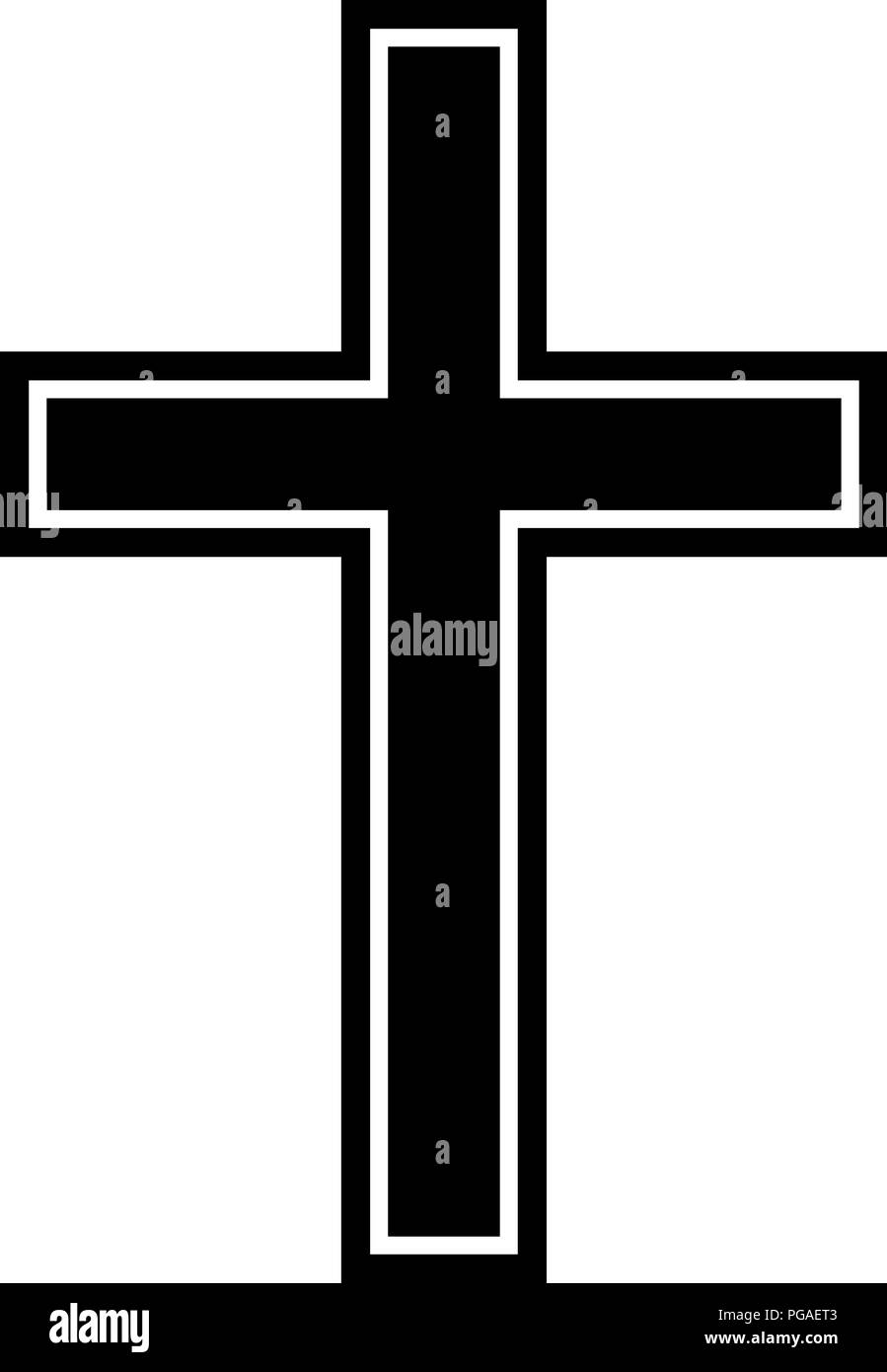 Eine Kirche Kreuz als Symbol. Das Christentum Religion symbol Stock ...