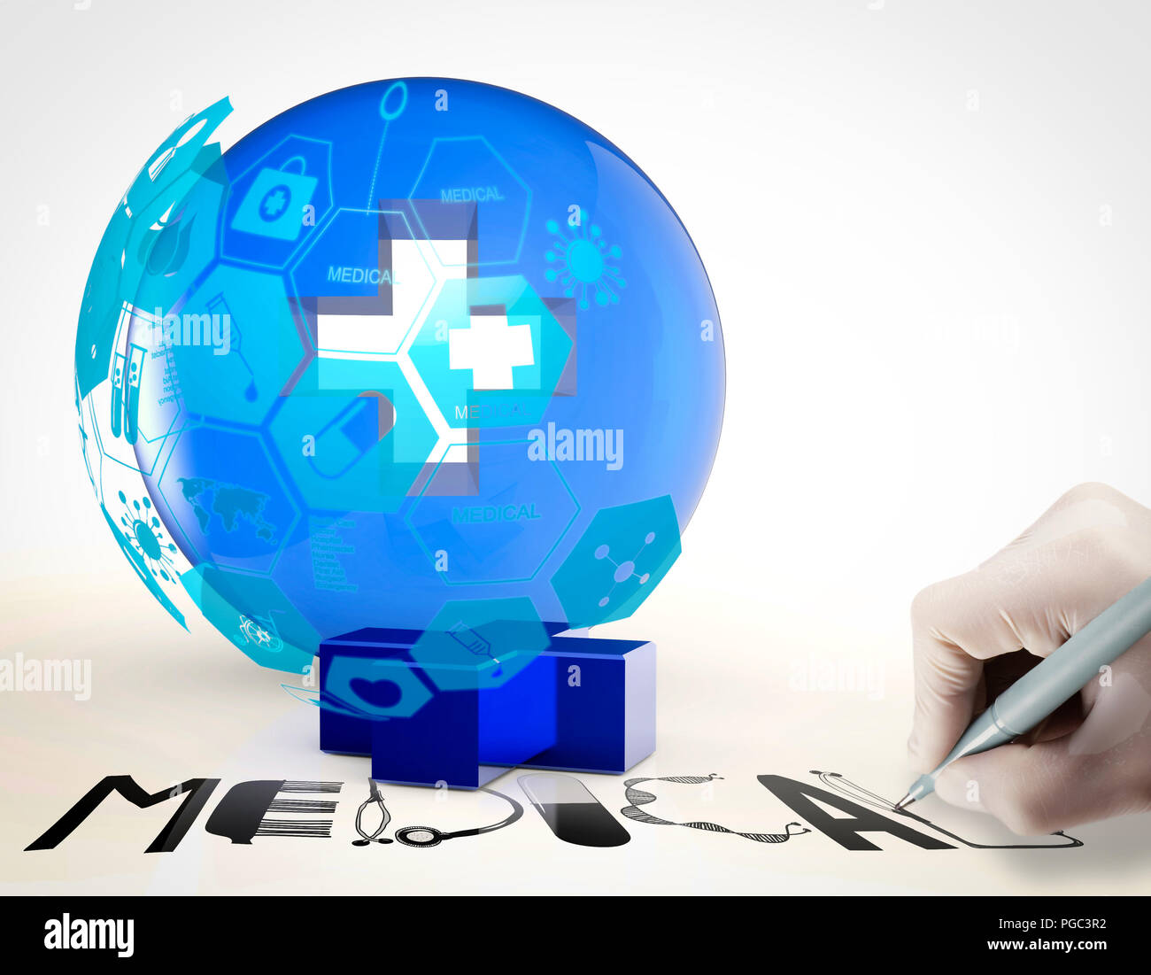 Heart world globe concept 3d -Fotos und -Bildmaterial in hoher ...