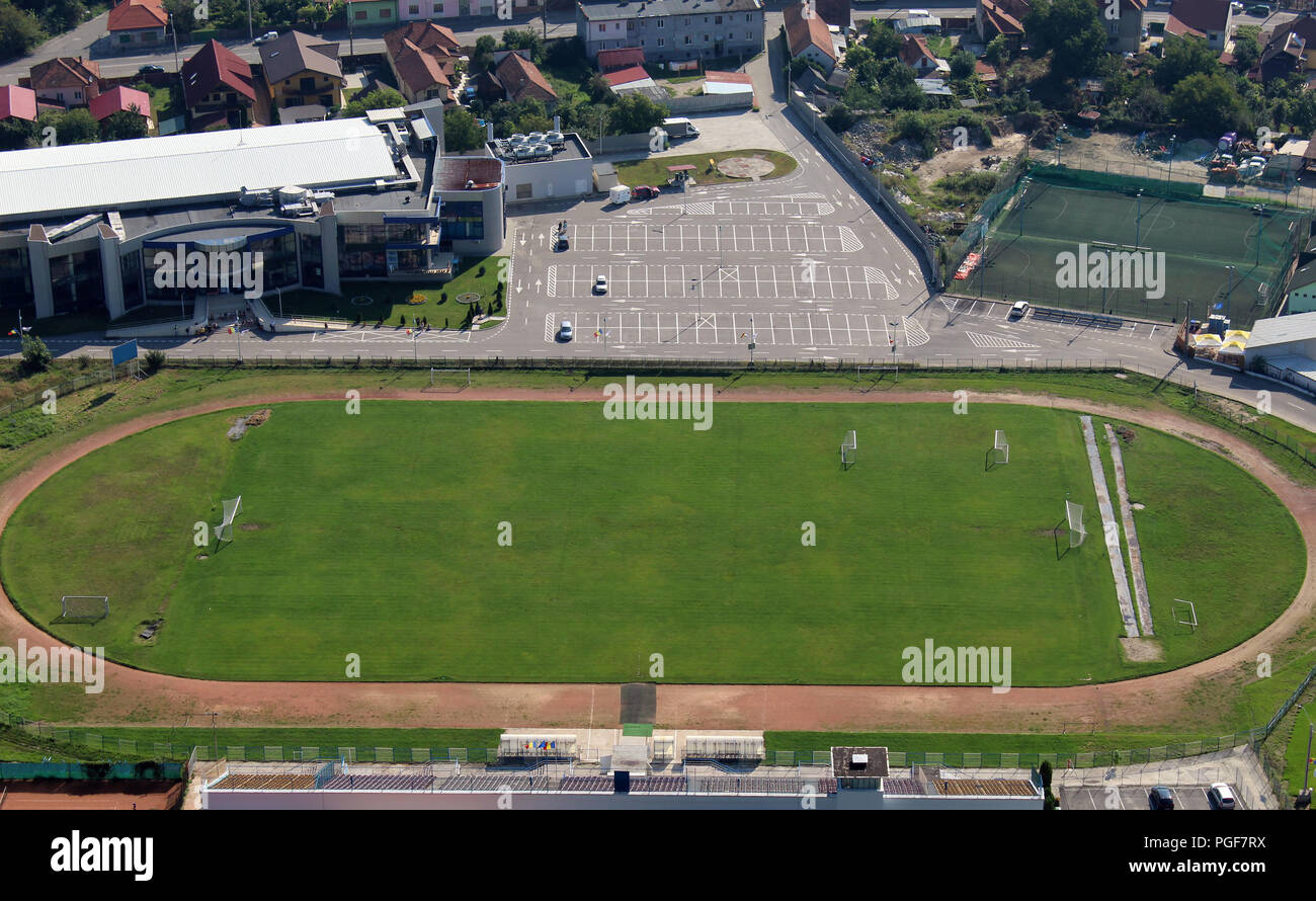 Stadium football field top view -Fotos und -Bildmaterial in hoher ...