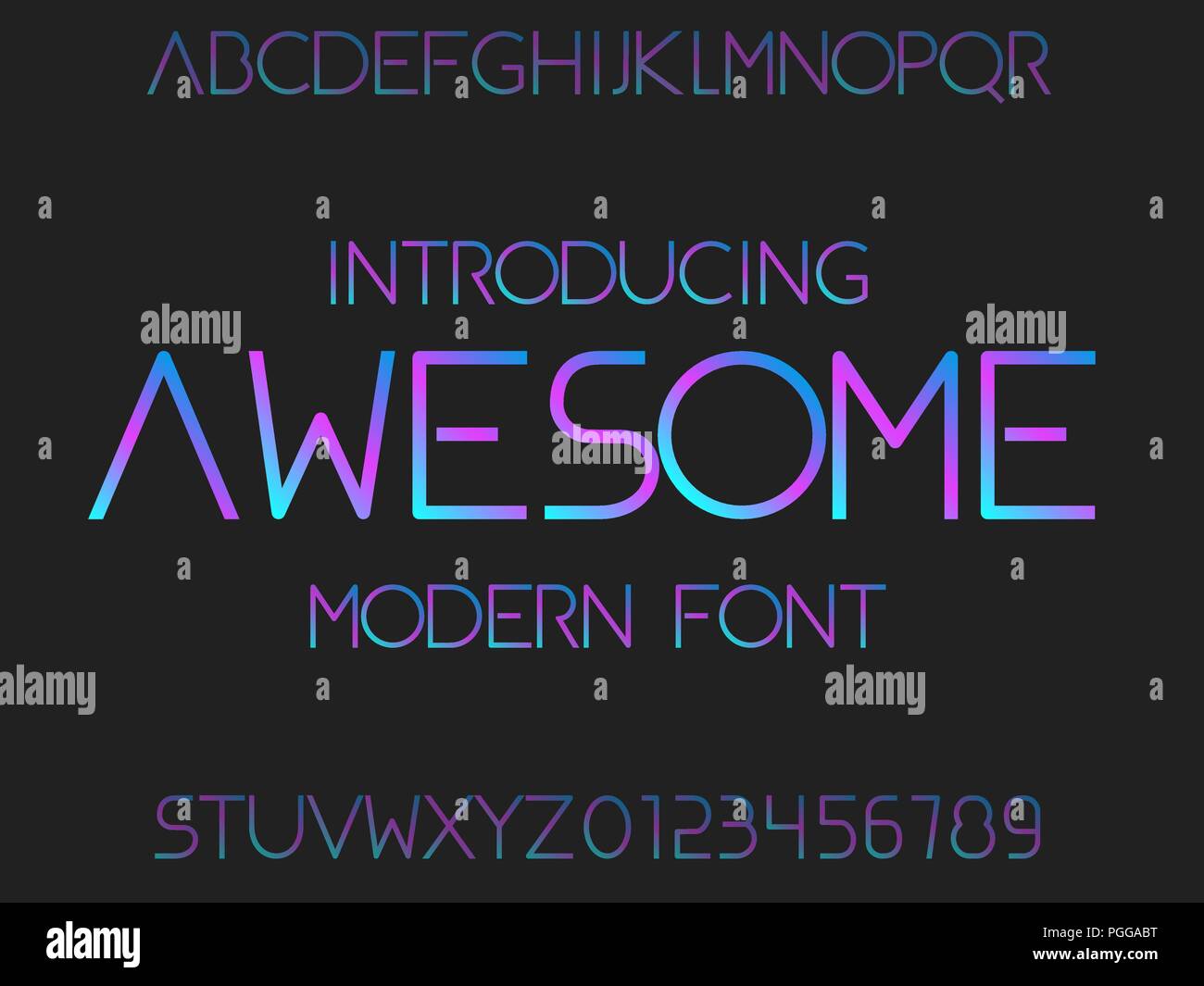 Font type alphabet letters typeface -Fotos und -Bildmaterial in hoher ...