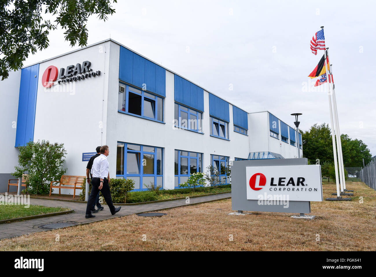27 6 Augus t 2018, Deutschland, Eisenach: das Hauptquartier der Automobilzulieferer Lear ...