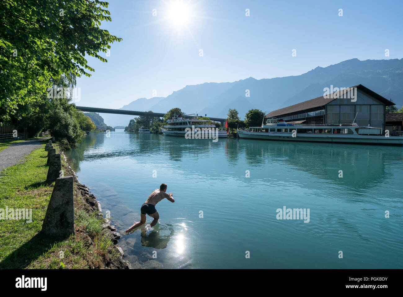 Aare River Swimming Stockfotos & Aare River Swimming Bilder - Alamy