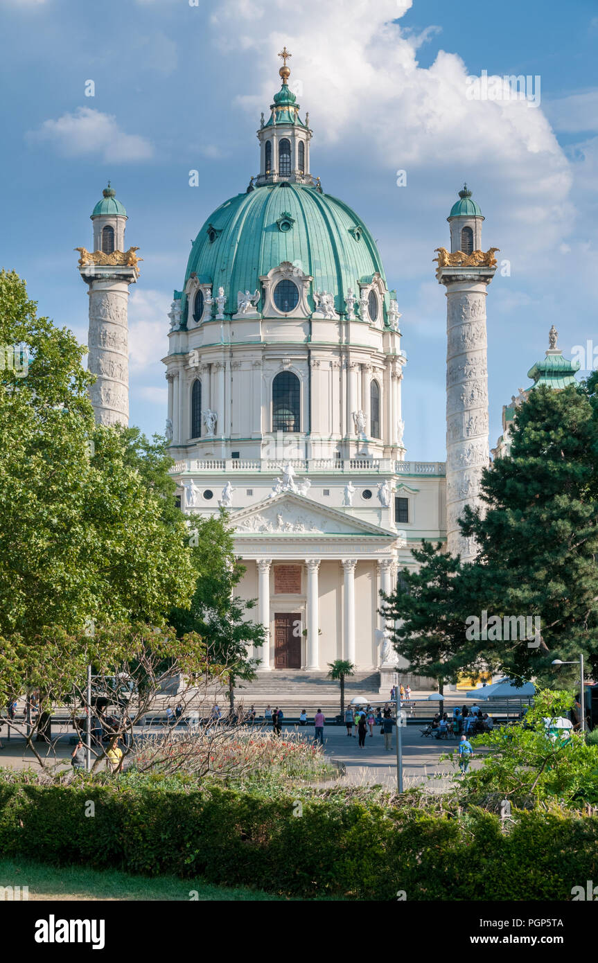Karls Church Karlskirche Vienna Austria Stockfotos & Karls Church ...