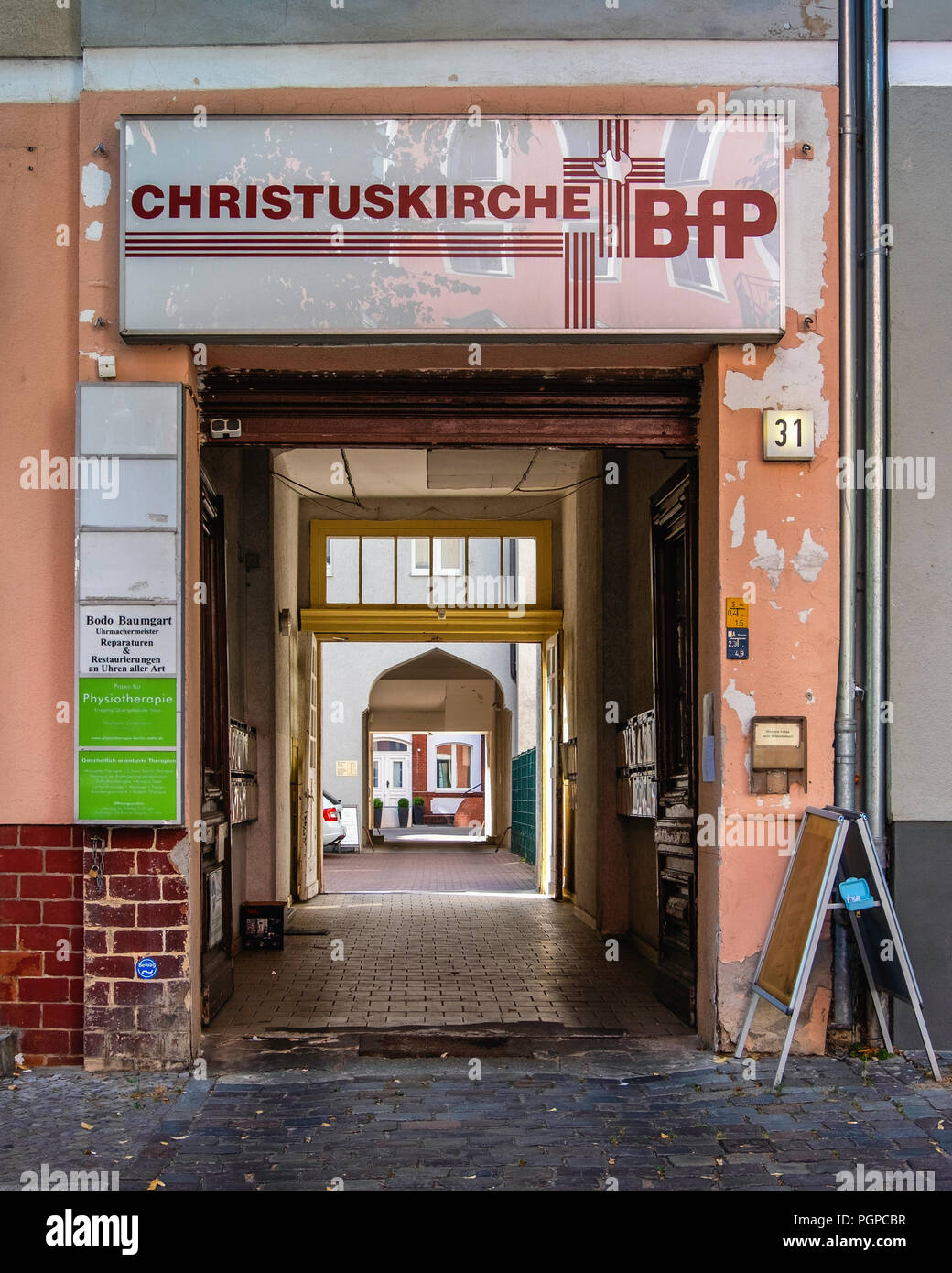 Berlin, Mitte, Anklamer Str. BfP Christuskitche. Evangelische ...