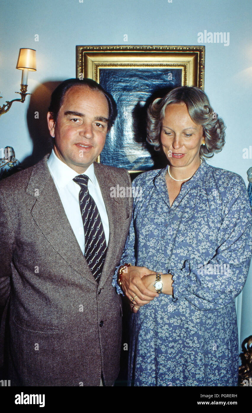 Rudolf Graf und Herrn von Schönburg Glauchau mit Gemahlin Marie Louise ...