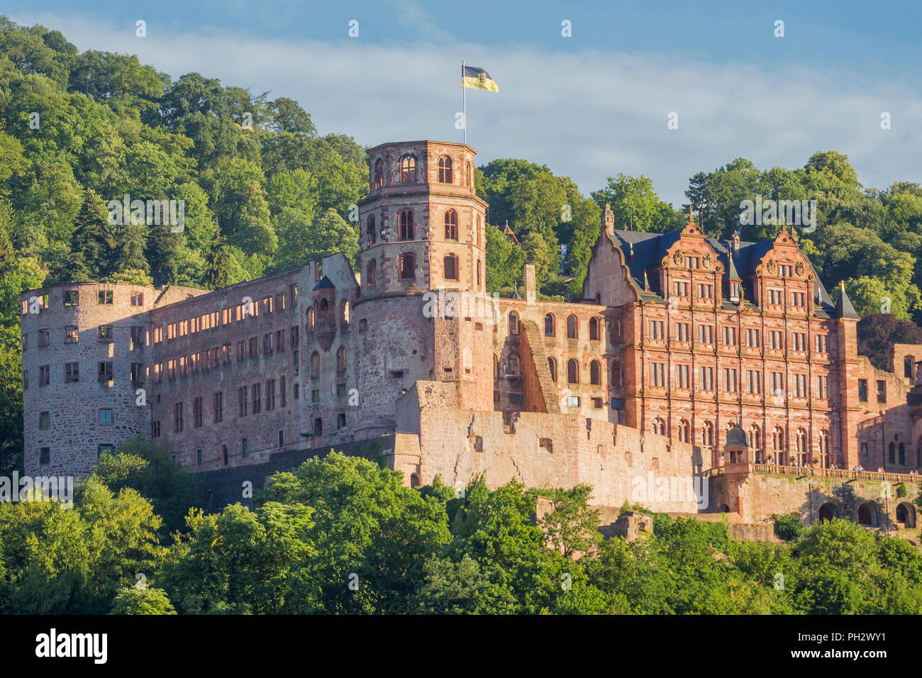 Das Heidelberger Schloss, das Heidelberger Schloss, Heidelberg, Baden ...