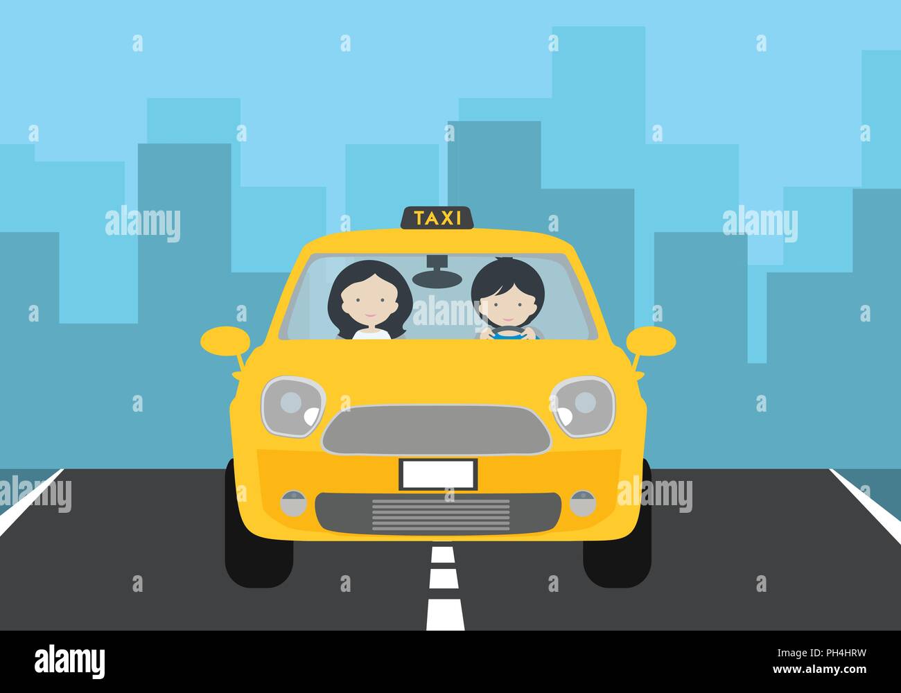 Cartoon man driving car sign -Fotos und -Bildmaterial in hoher ...