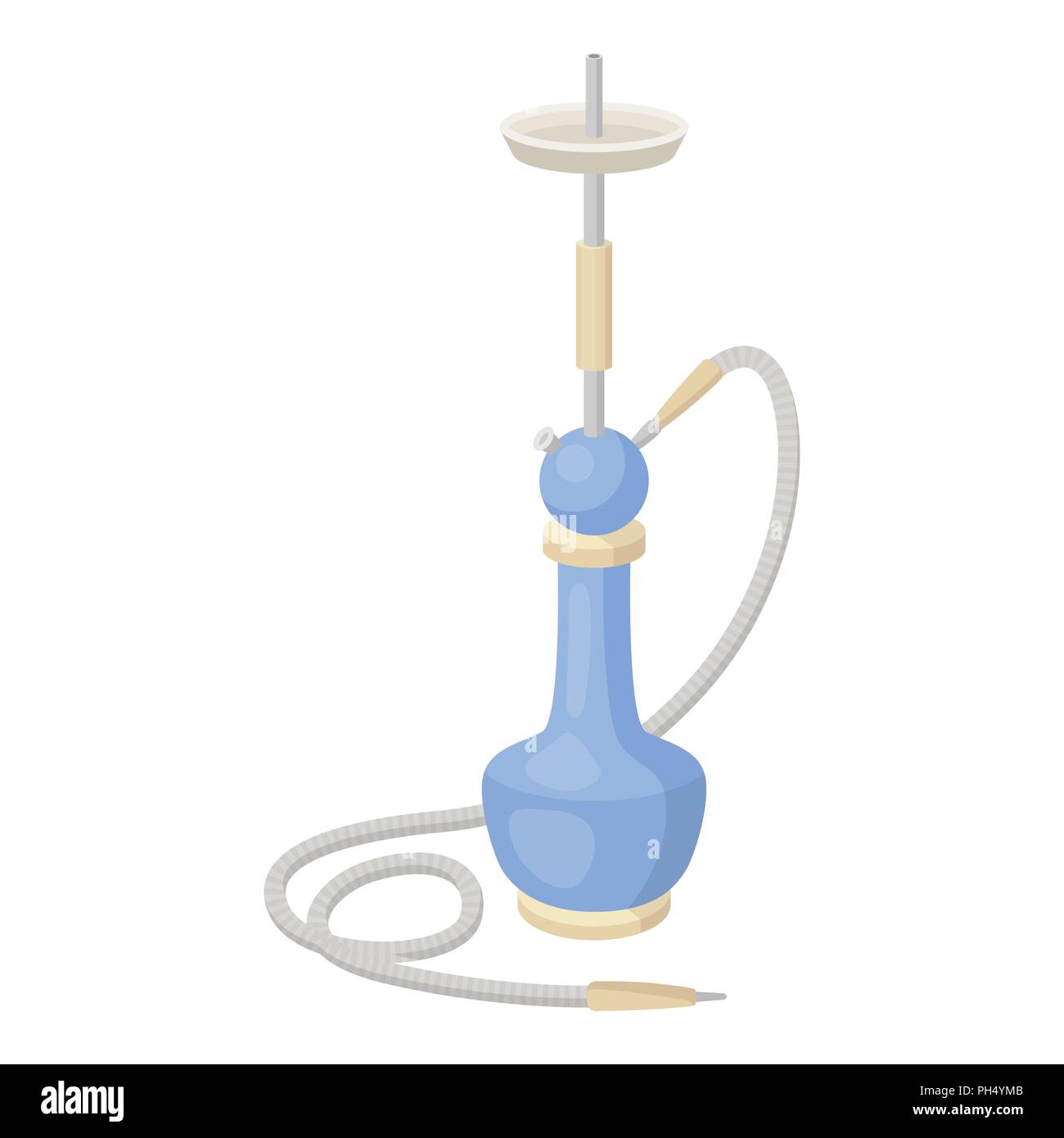 Shisha Symbol im Comic-stil auf weißem Hintergrund. Türkei symbol ...