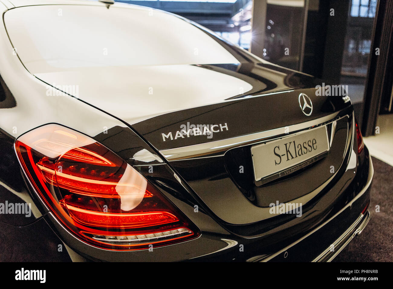 Berlin, 29. August 2018: eine Nahaufnahme des Mercedes-Maybach ...