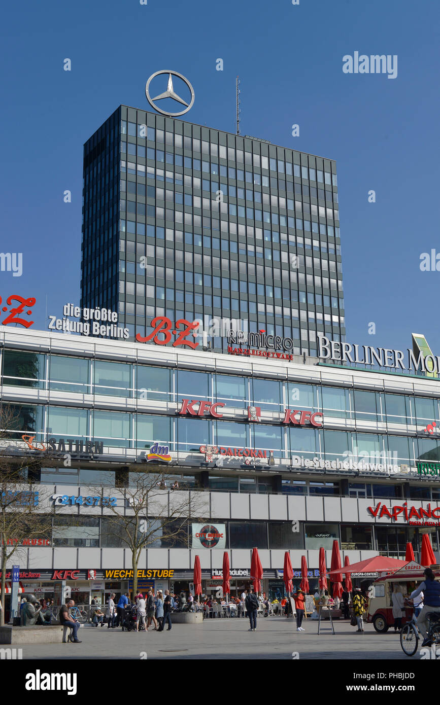Europa-Center, Breitscheidplatz, Charlottenburg, Berlin, Deutschland ...