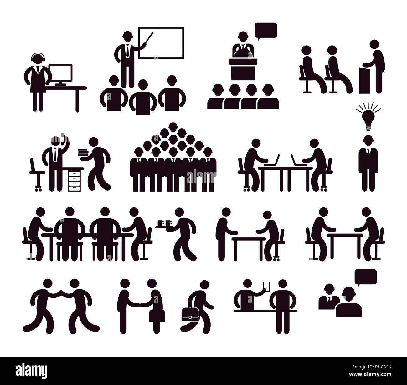 Workplace pictogram -Fotos und -Bildmaterial in hoher Auflösung – Alamy
