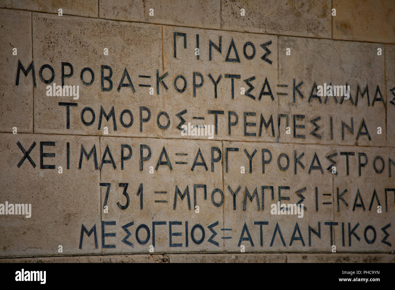Greek Writing Stockfotos & Greek Writing Bilder - Alamy