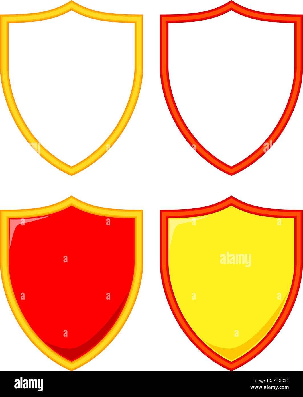 Cartoon shield -Fotos und -Bildmaterial in hoher Auflösung – Alamy