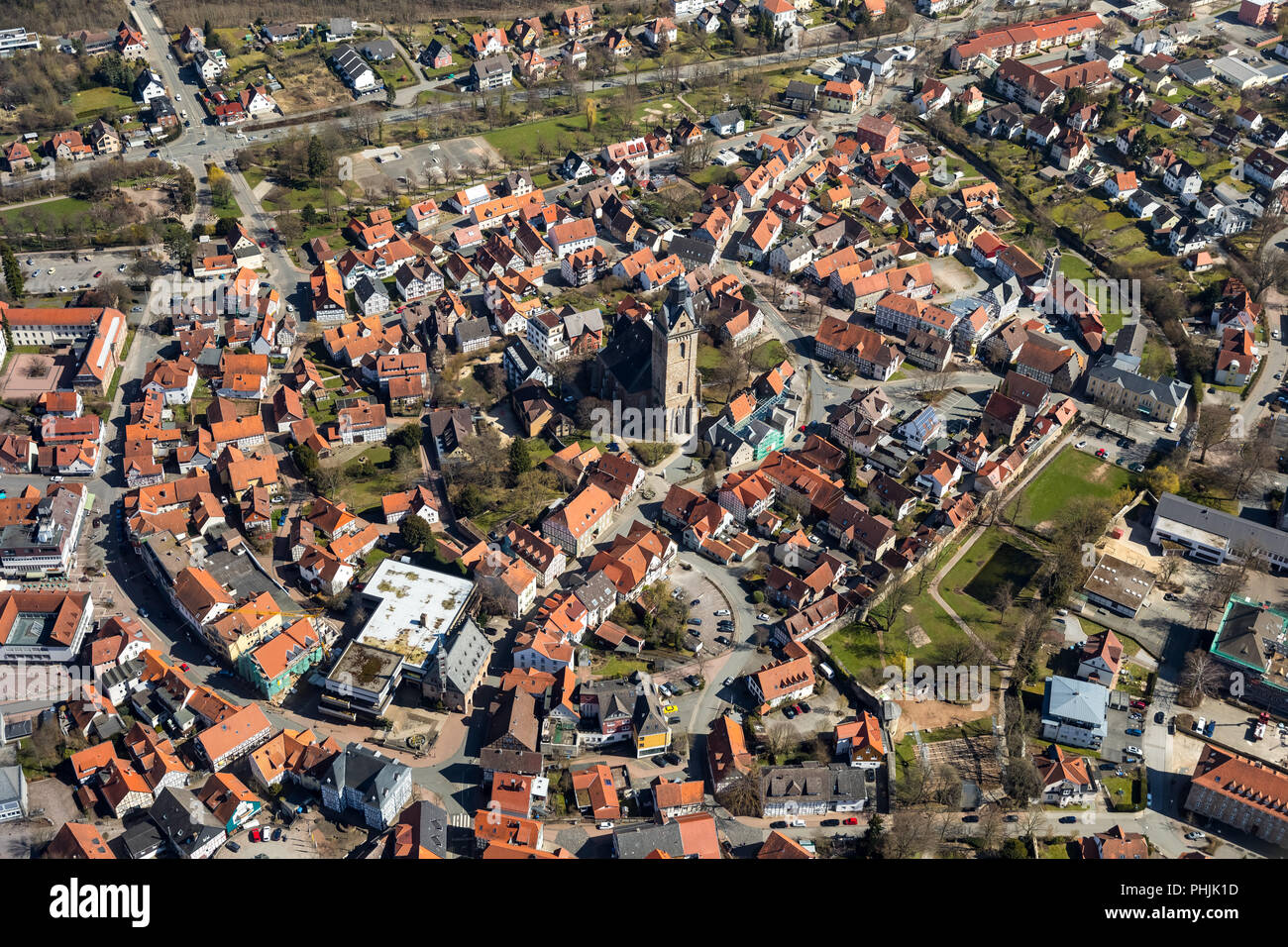 Historische Altstadt von Korbach mit Kilianskirche in Korbach ...