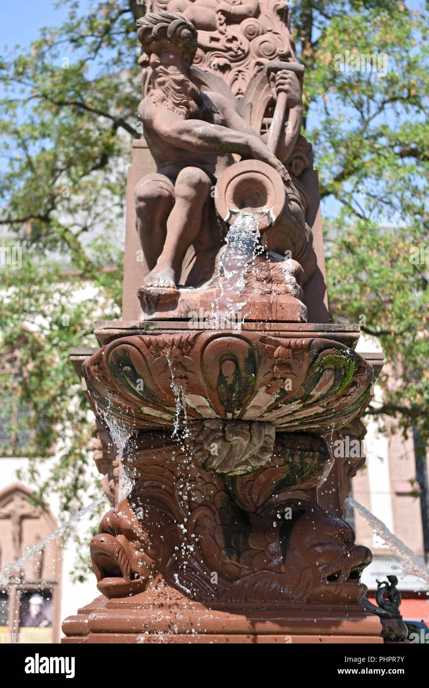 Die liebfrauenberg Springbrunnen spätbarock Brunnen in der Altstadt von ...