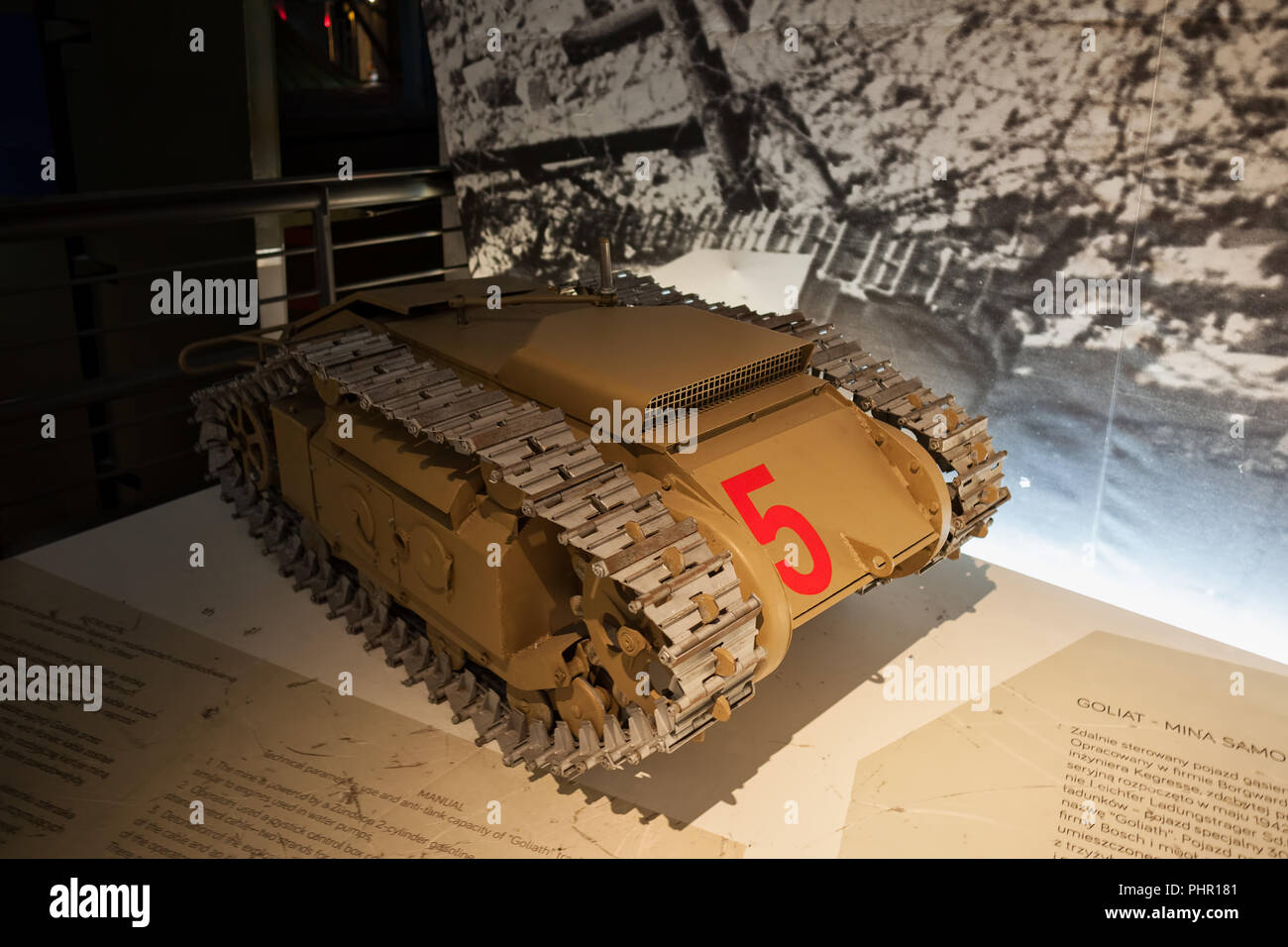 Goliath Deutsche motorisierte verfolgt meine von WW2 im Museum des ...