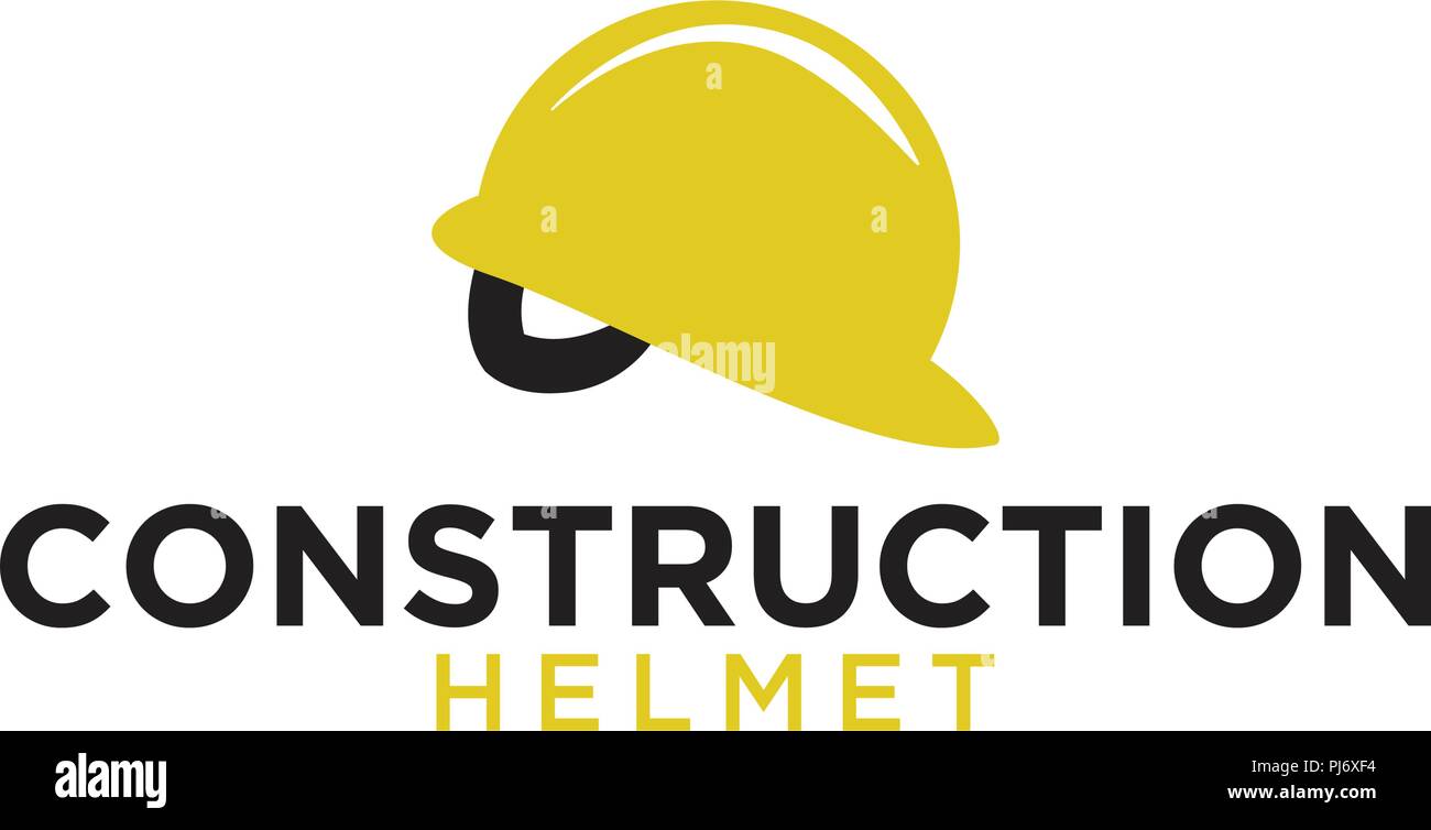 Bau Helm logo icon-Element template Vector Stock-Vektorgrafik - Alamy