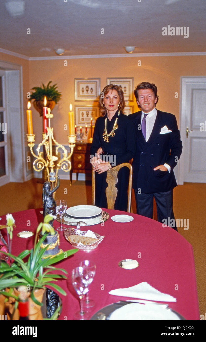 Wendelin von Boch mit Ehefrau Brigitte in Frankfurt, Deutschland 1994 ... Wendelin von Boch mit Ehefrau Brigitte in Frankfurt, Deutschland 1994 ...