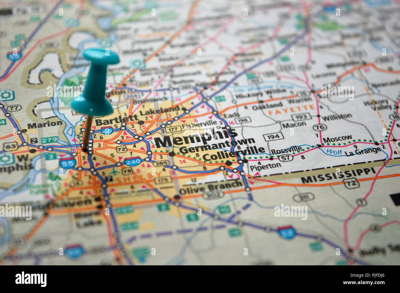 Memphis karte -Fotos und -Bildmaterial in hoher Auflösung – Alamy