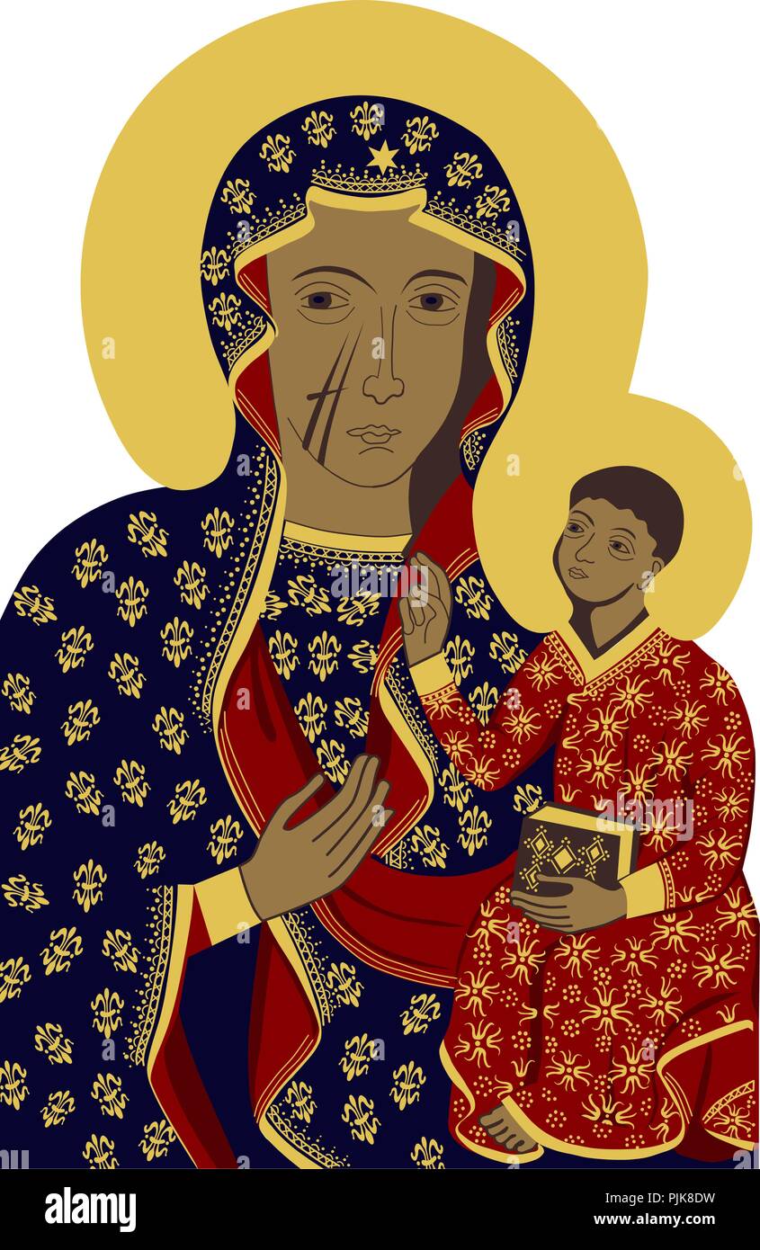 Virgin Mary Vector Vectors Stockfotos und -bilder Kaufen - Alamy