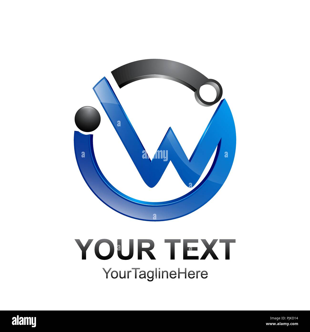 Logo w 3d Stock-Vektorgrafiken kaufen - Alamy
