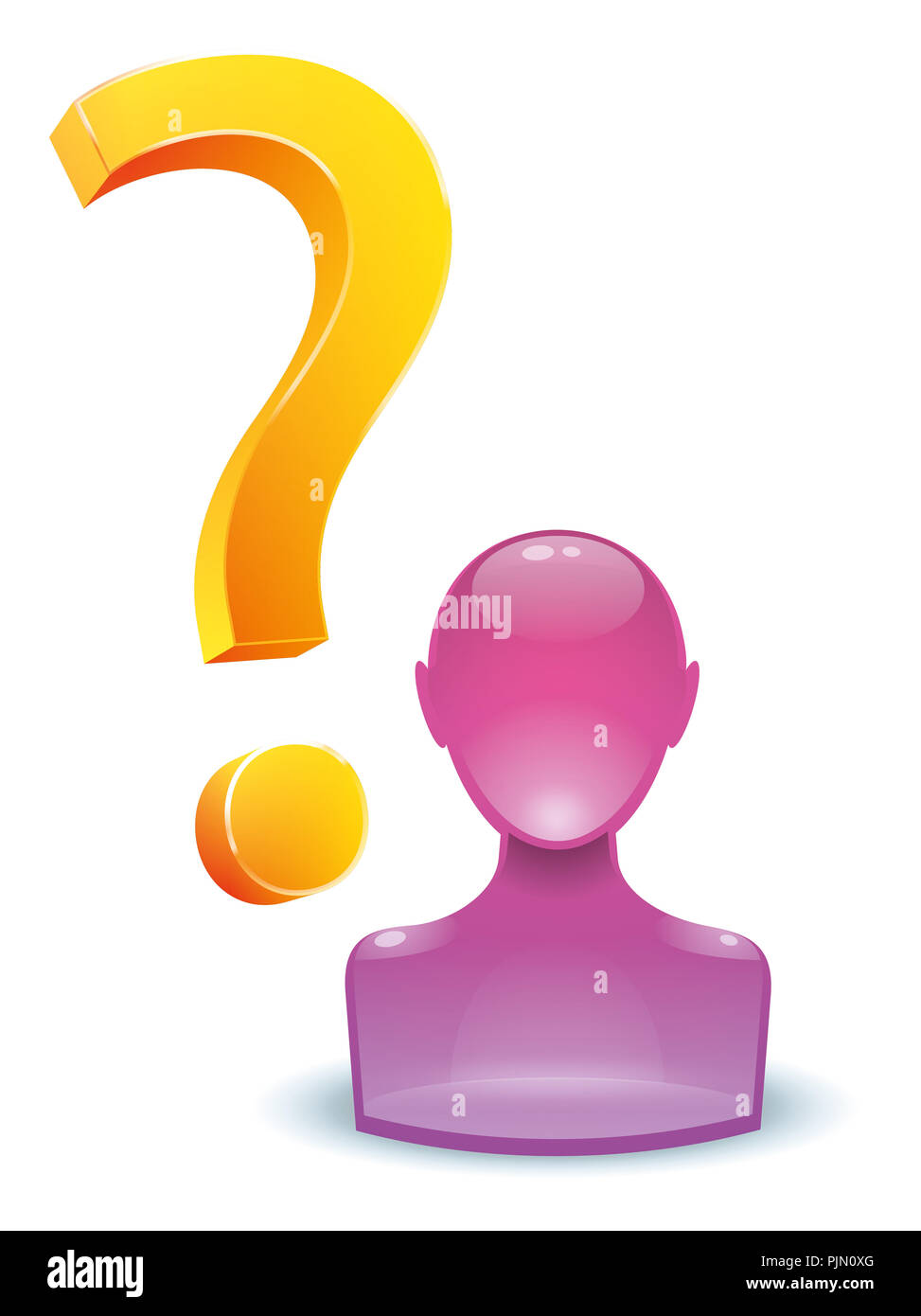 Cartoon question mark -Fotos und -Bildmaterial in hoher Auflösung – Alamy