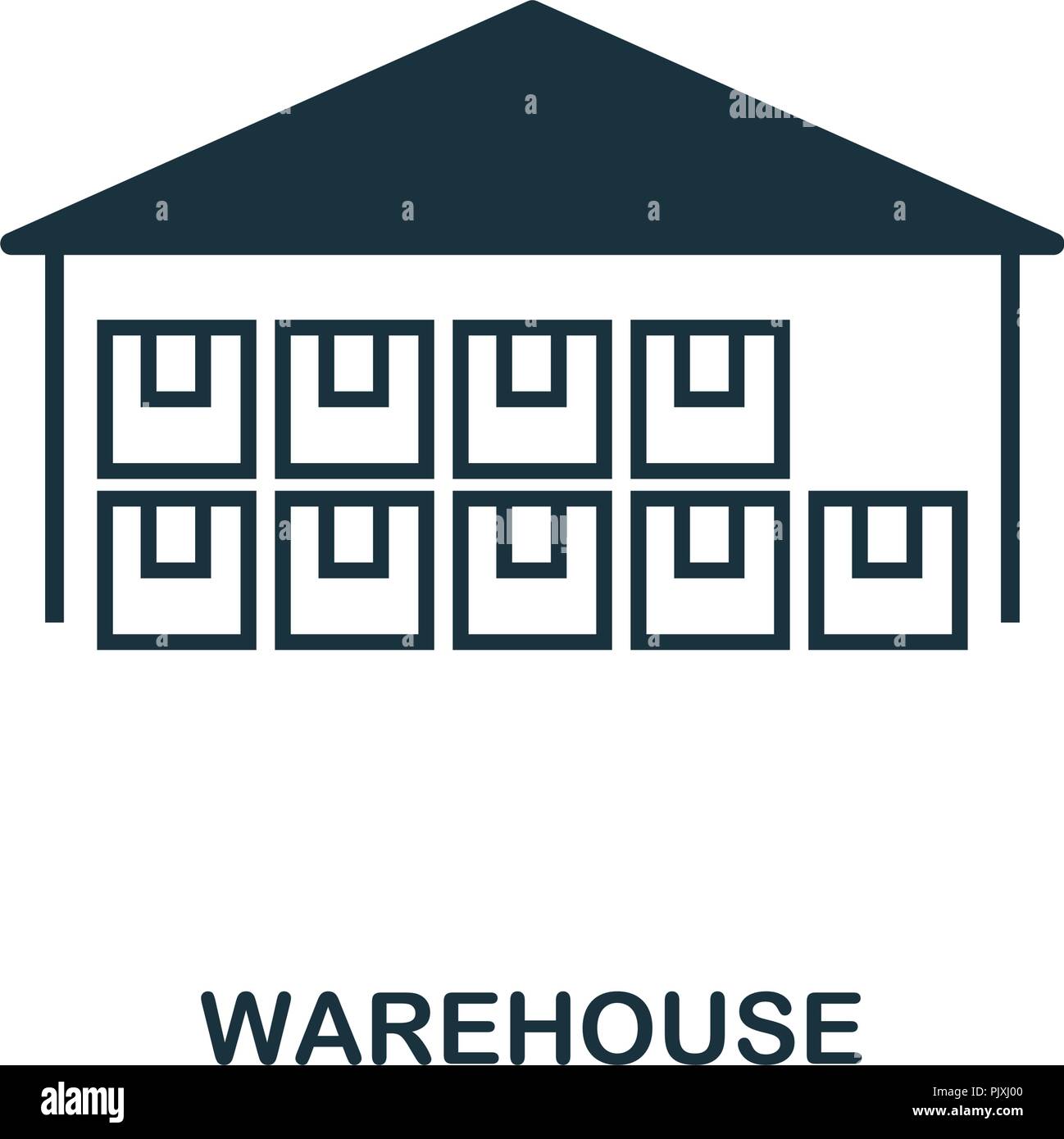 Building Warehouse Storage Icon Stockfotos & Building Warehouse Storage ...