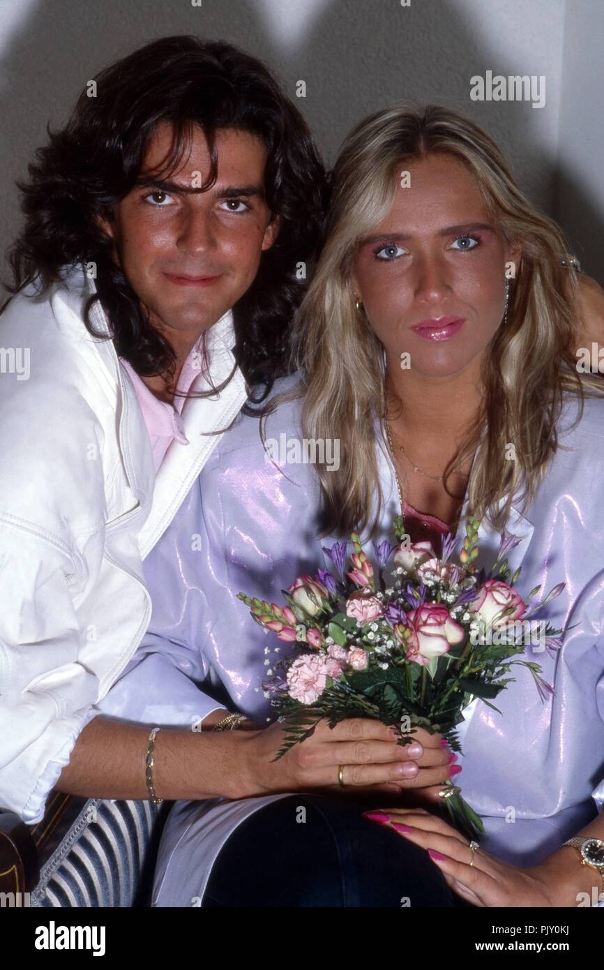 Thomas Anders, Sänger der Band 'Modern Talking', mit Freundin Nora ...