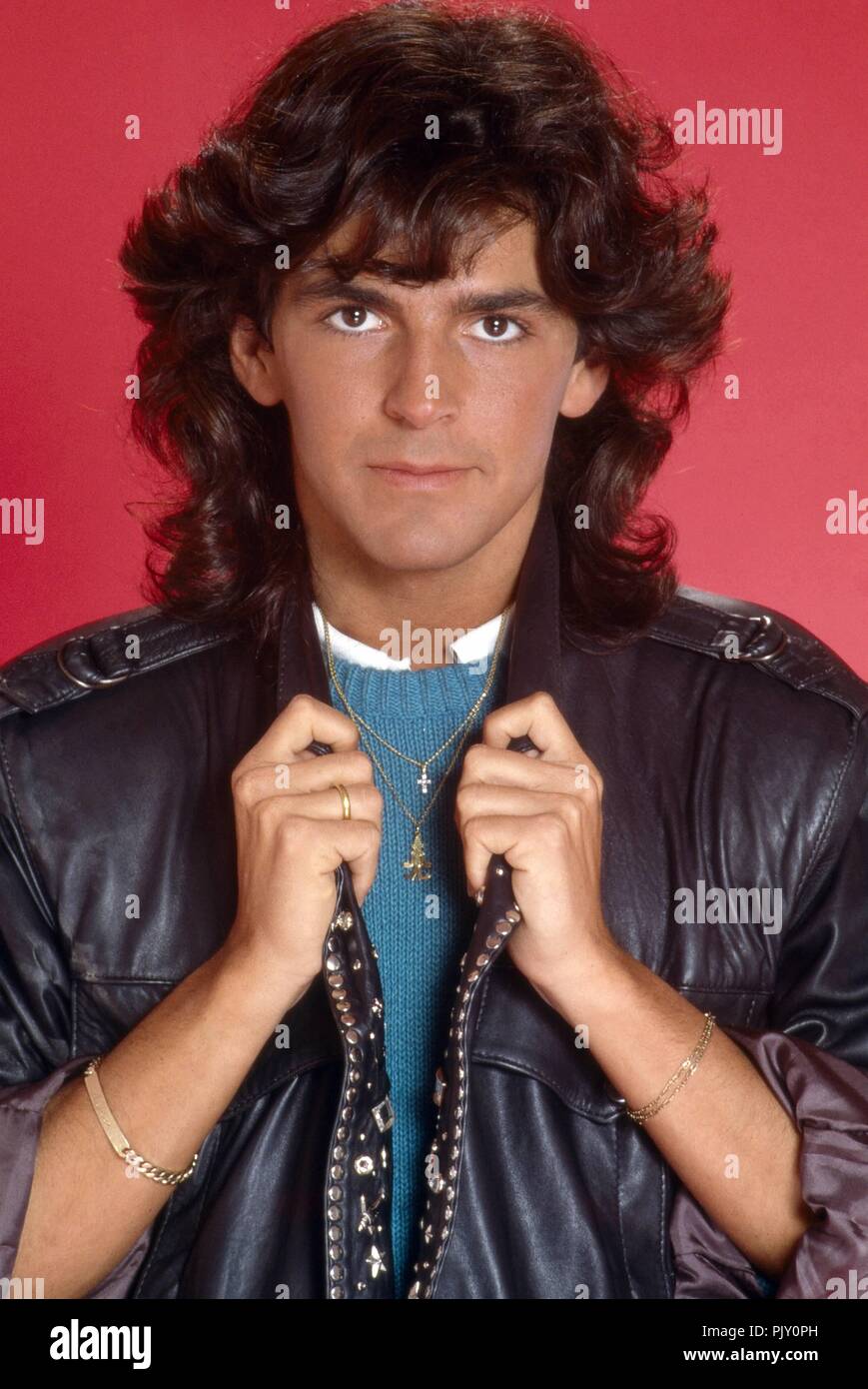 Thomas Anders, Sänger der Band 'Modern Talking' bei einem Fotoshooting ...