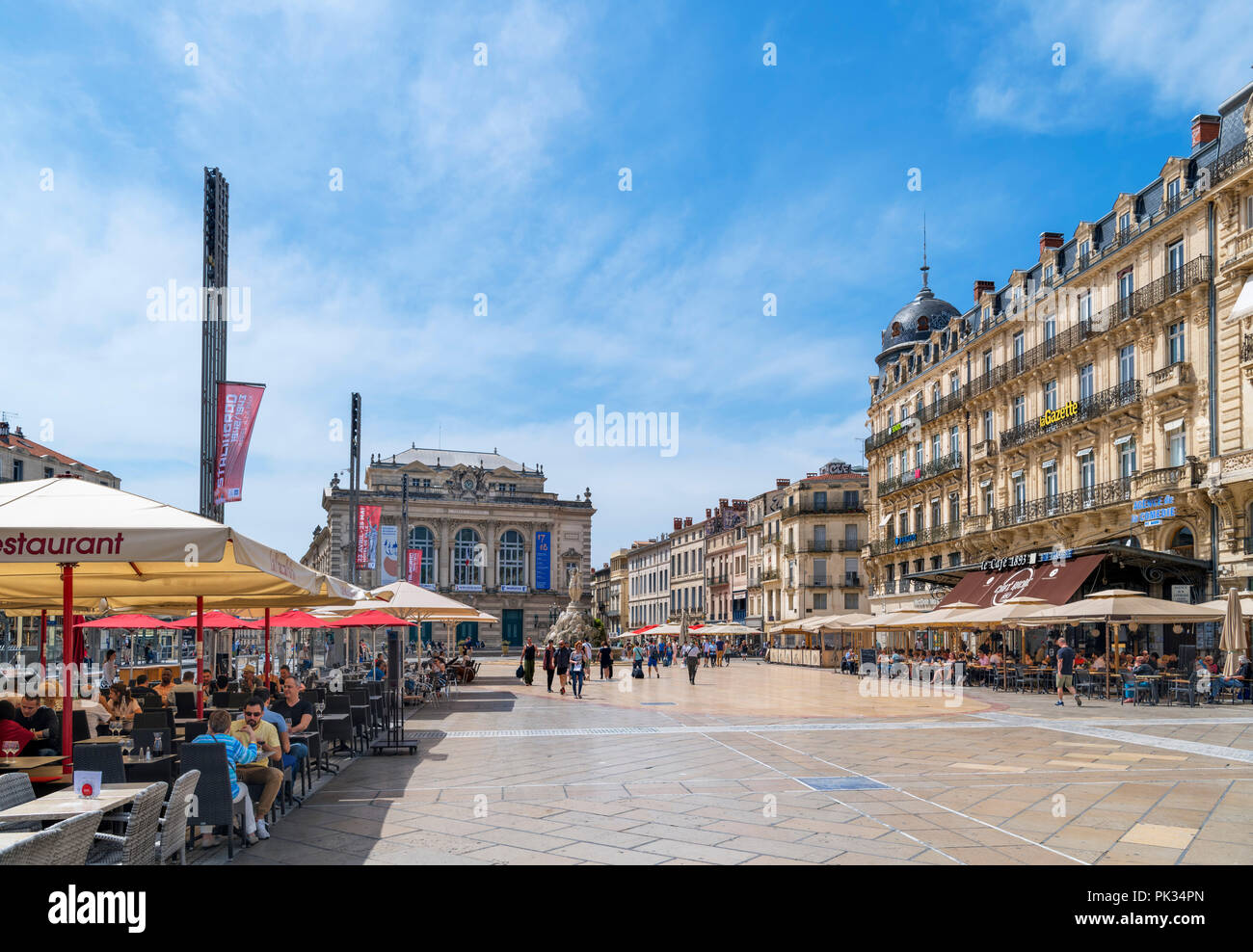 Montpellier France Old Town Stockfotos & Montpellier France Old Town ...