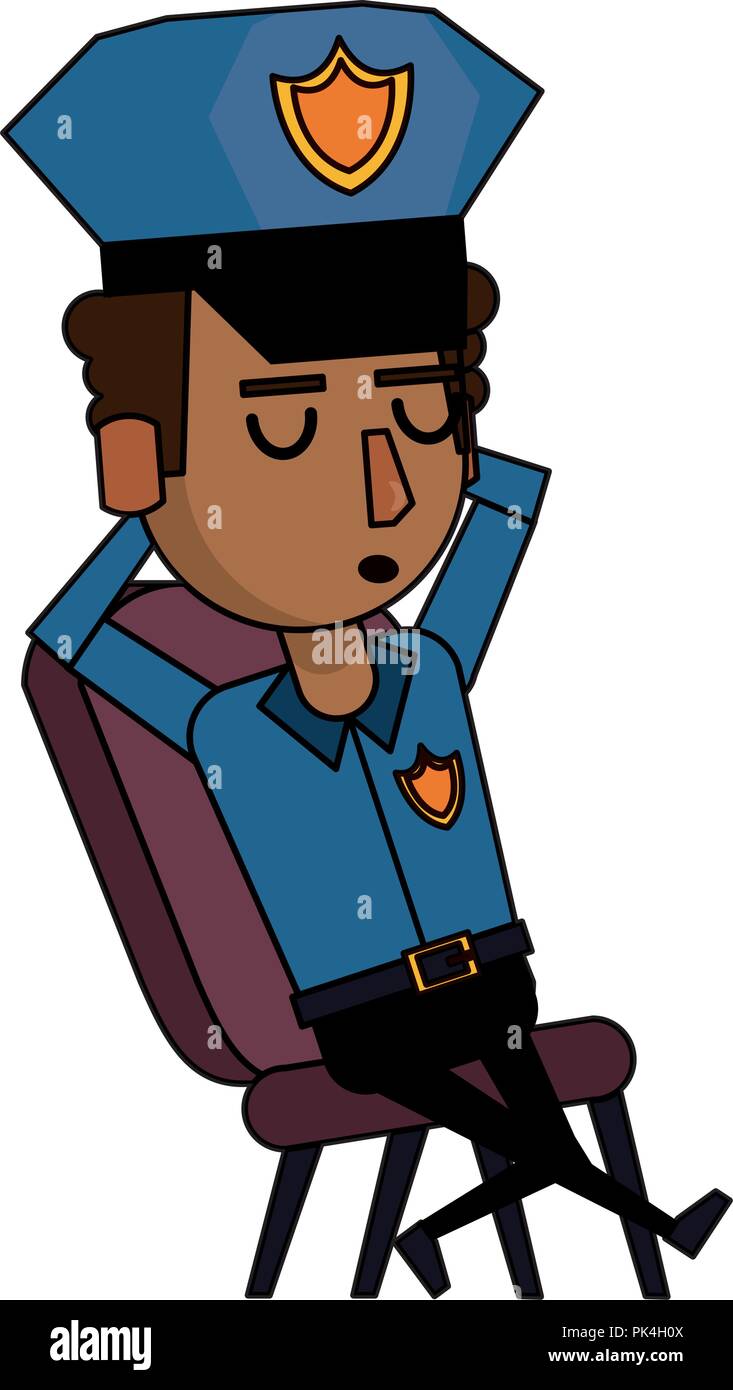Polizist cartoon Stock-Vektorgrafiken kaufen - Alamy