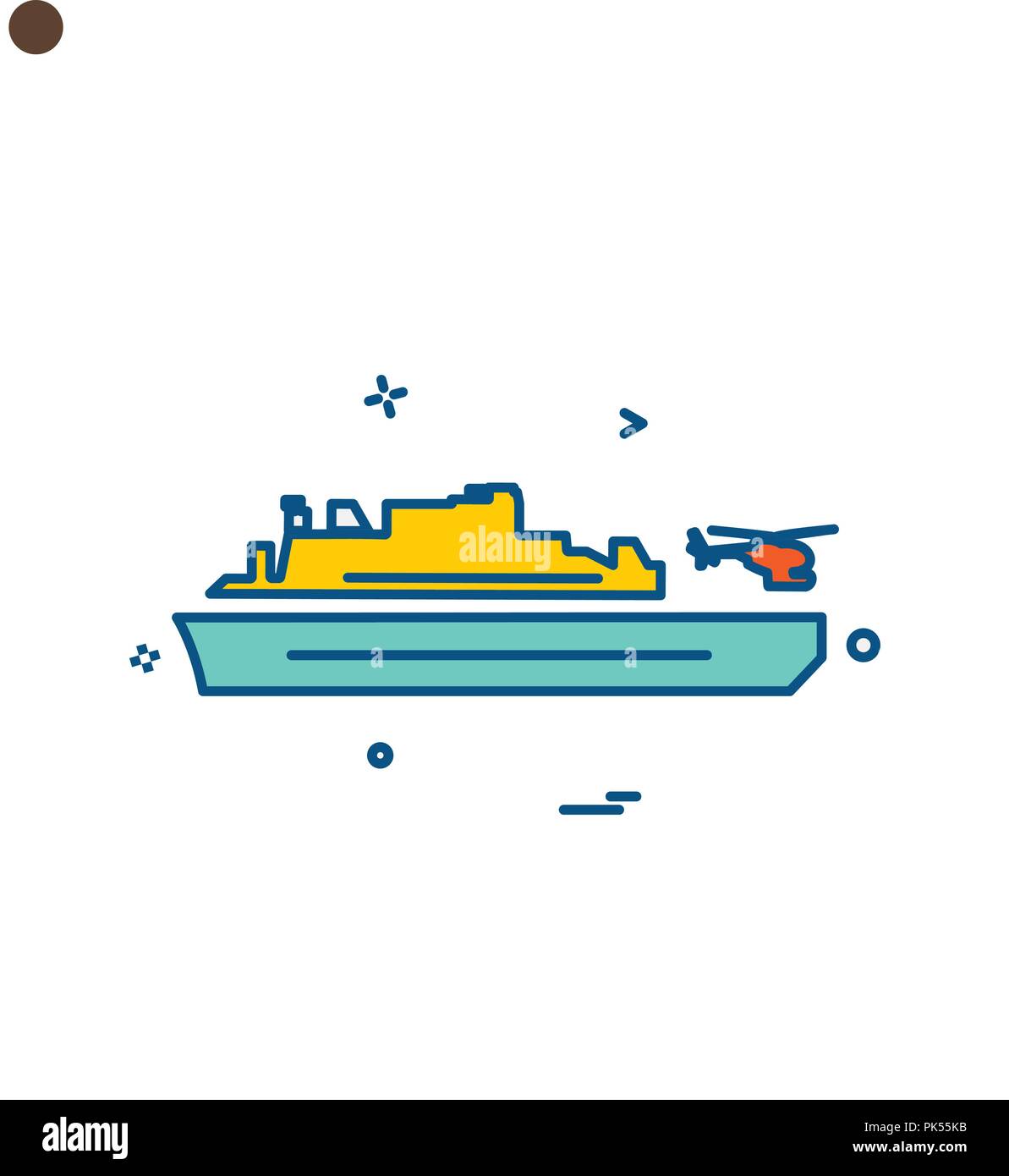 Marine Symbole design Vector Stock-Vektorgrafik - Alamy