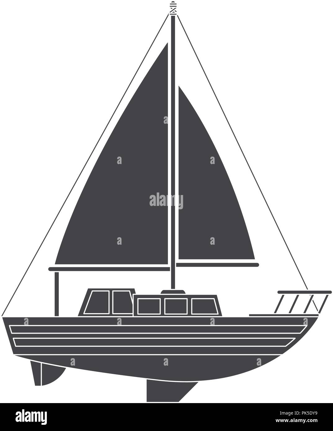 Segelboot wolken Stock-Vektorgrafiken kaufen - Alamy