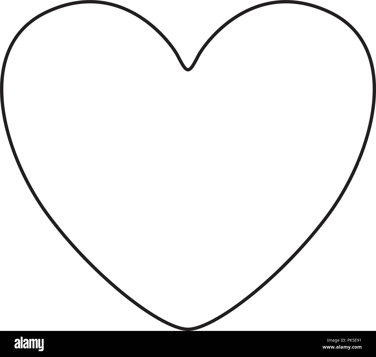 Isolierte Herz-Form-design Stock-Vektorgrafik - Alamy