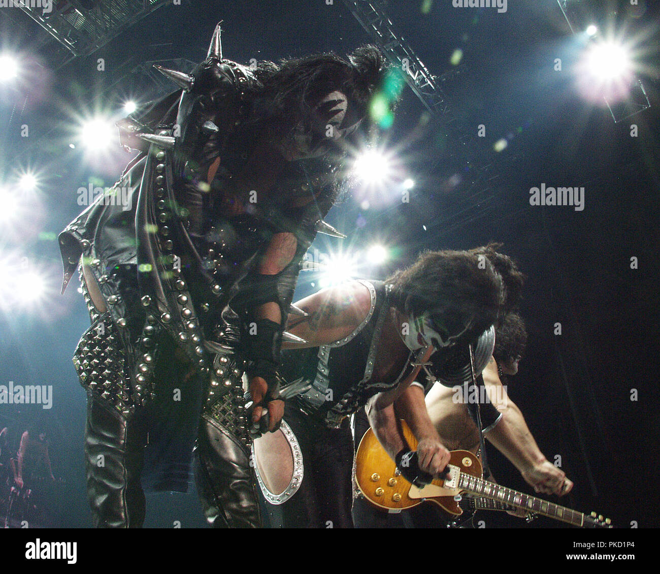 Gene Simmons, Peter Criss, Tommy Thayer und Paul Stanley von KISS ein ...