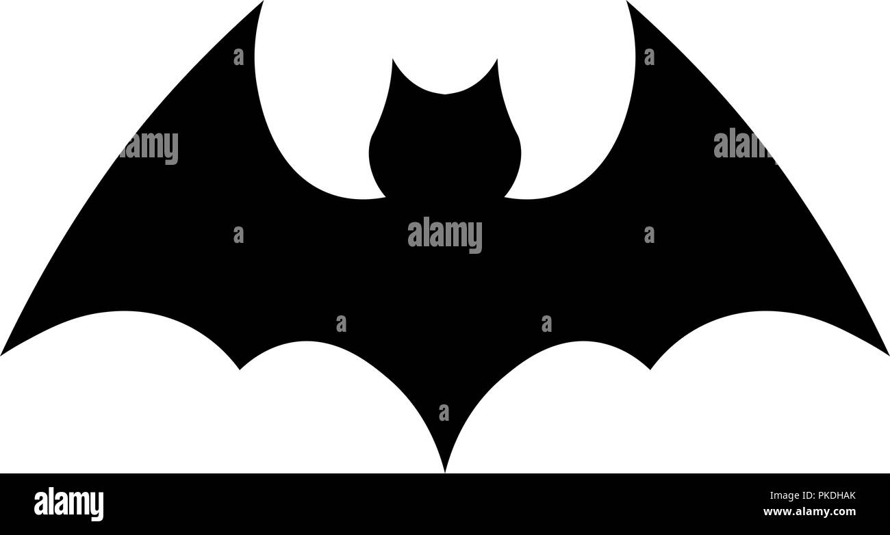 Vektor Silhouetten von Fledermäusen. Halloween Schwarze fledermaus ...