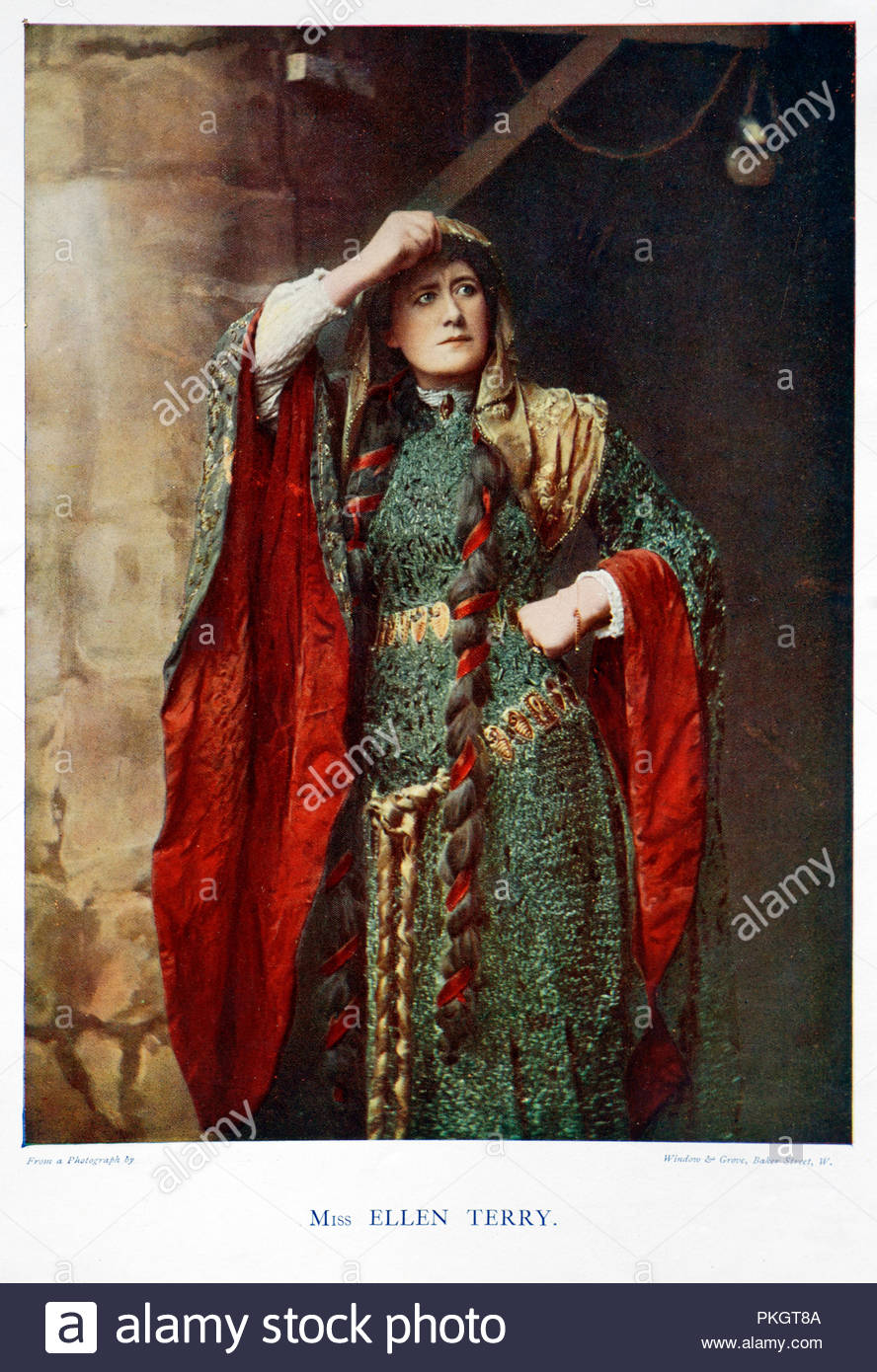 Dame Alice Ellen Terry Portrait, 1847-1928, professionell, bekannt als ...