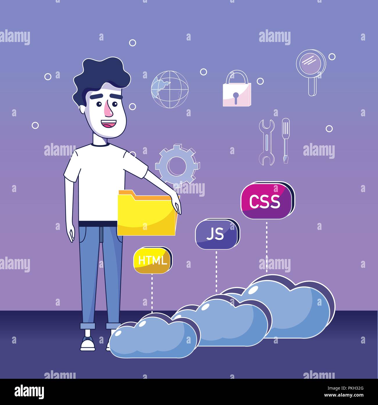 Software cartoons -Fotos und -Bildmaterial in hoher Auflösung – Alamy