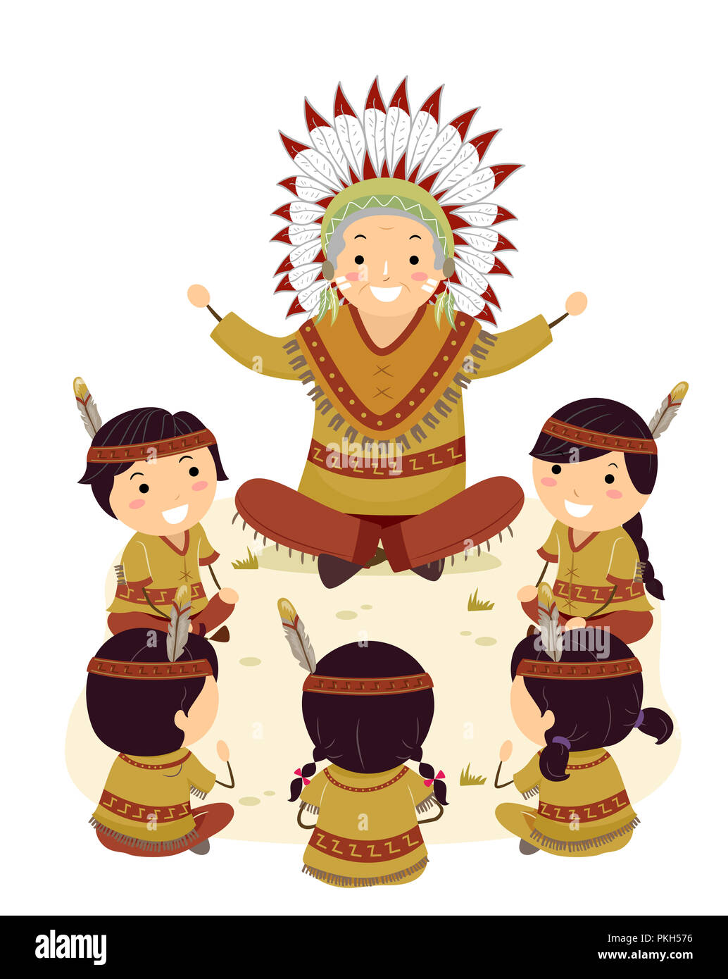Native American Children Clipart 85 Kids Thanksgiving High Res