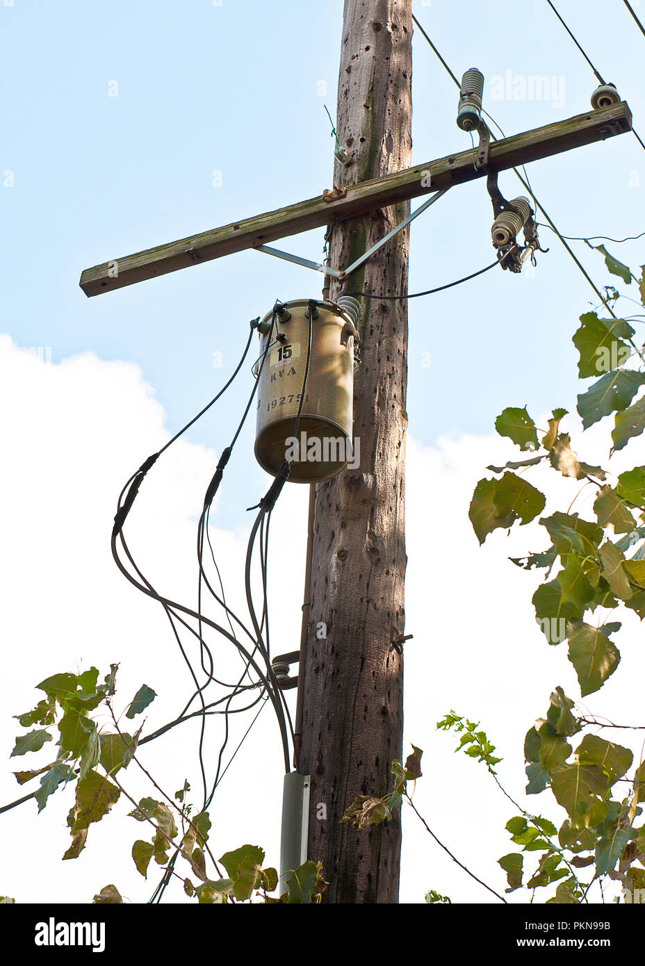 Holz strommast -Fotos und -Bildmaterial in hoher Auflösung – Alamy