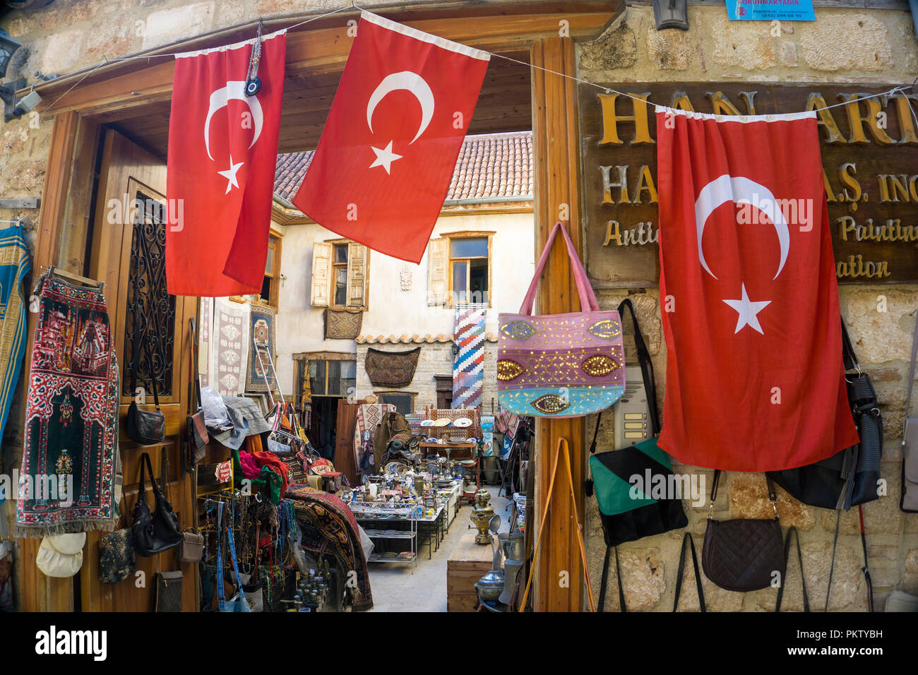 Turkish Riviera Bazaar Stockfotos und -bilder Kaufen - Alamy