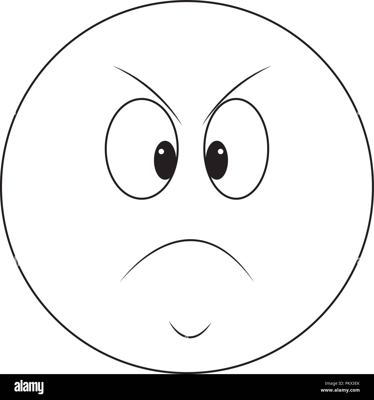 Smiley Emoticon Facial Expression Angry Stockfotos und -bilder Kaufen ...