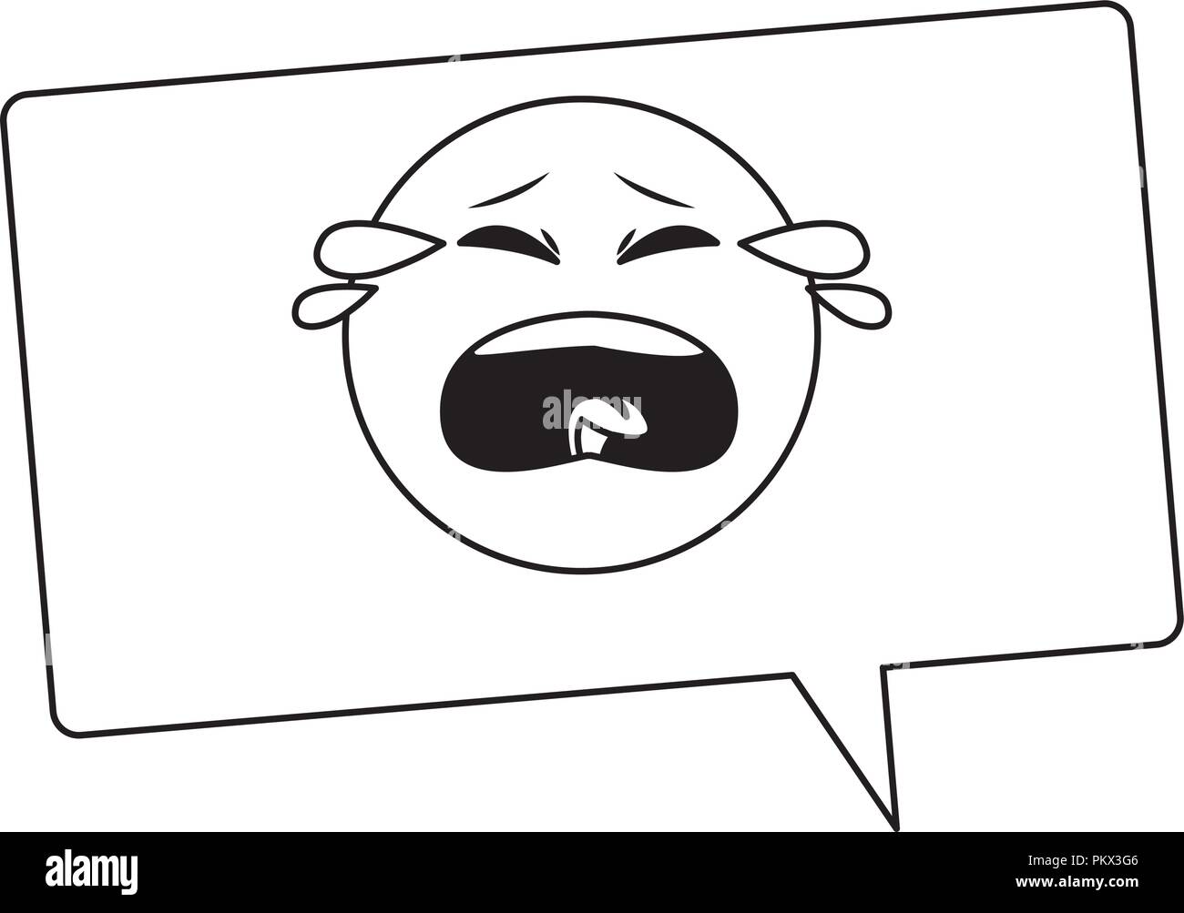 Smiley emoticon facial expression crying -Fotos und -Bildmaterial in ...