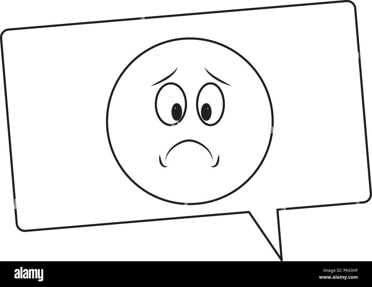 Smiley emoticon facial expression emotional Schwarzweiß-Stockfotos und ...