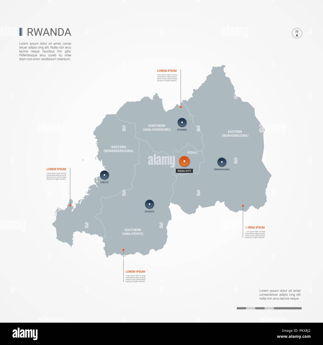 Rwanda map -Fotos und -Bildmaterial in hoher Auflösung – Alamy