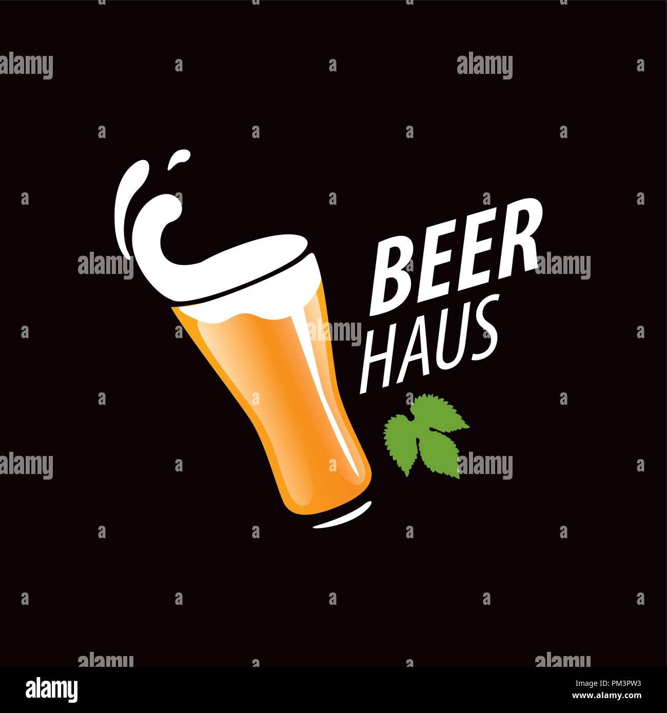 Vektor Bier logo Stock-Vektorgrafik - Alamy
