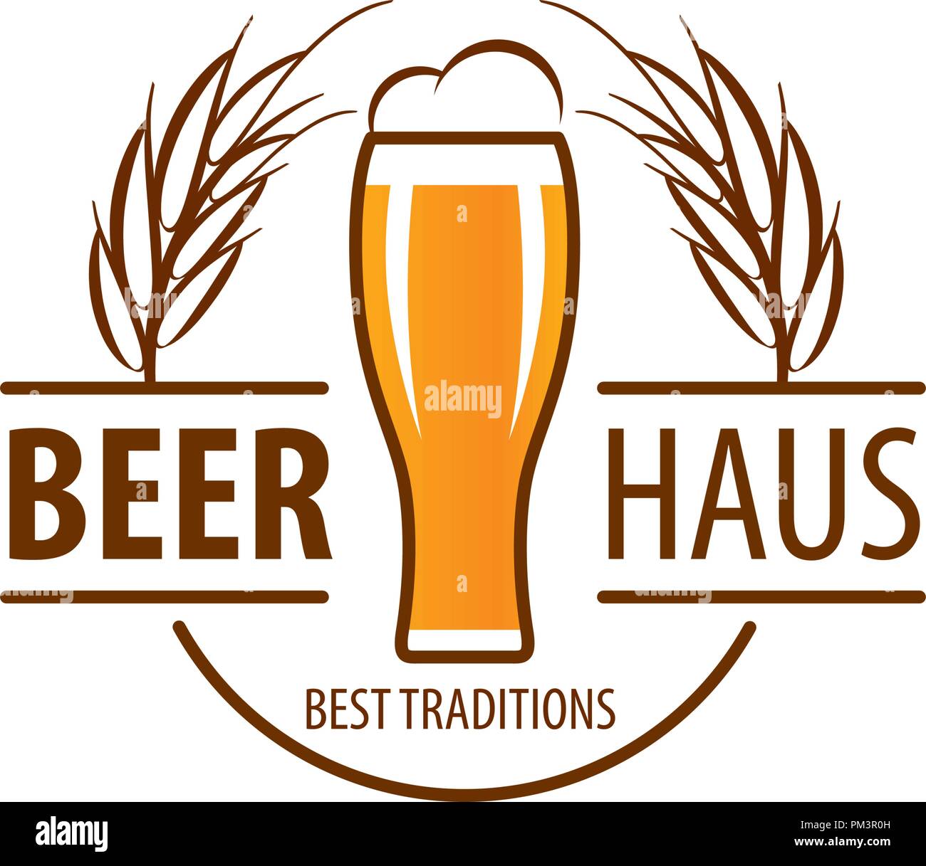 Vektor Bier logo Stock-Vektorgrafik - Alamy