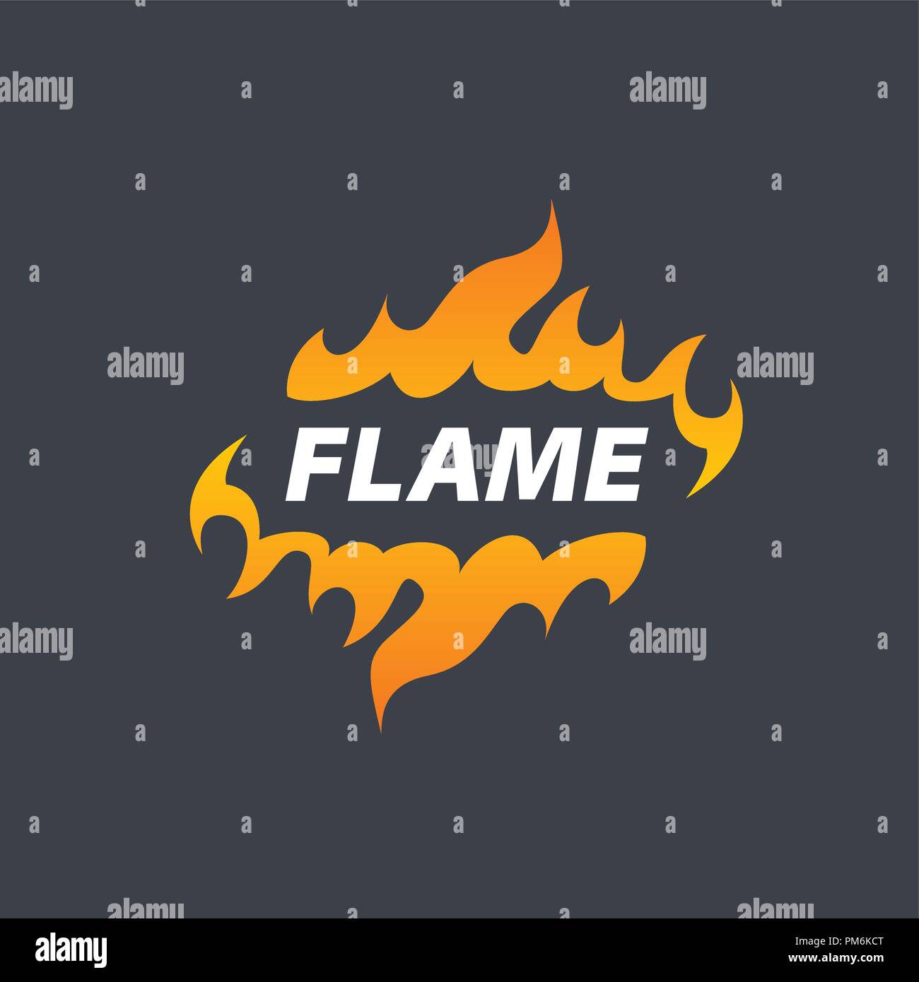 Feuer Vektor logo Stock-Vektorgrafik - Alamy